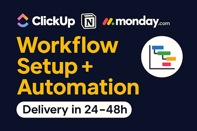 Build clickup, notion, or monday workflows and automation by Hope_stonne | Fiverr