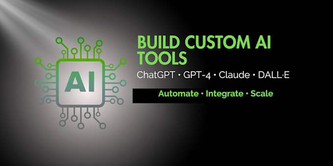 Build custom ai tools using chatgpt gpt4 claude and dalle models by Waausti | Fiverr