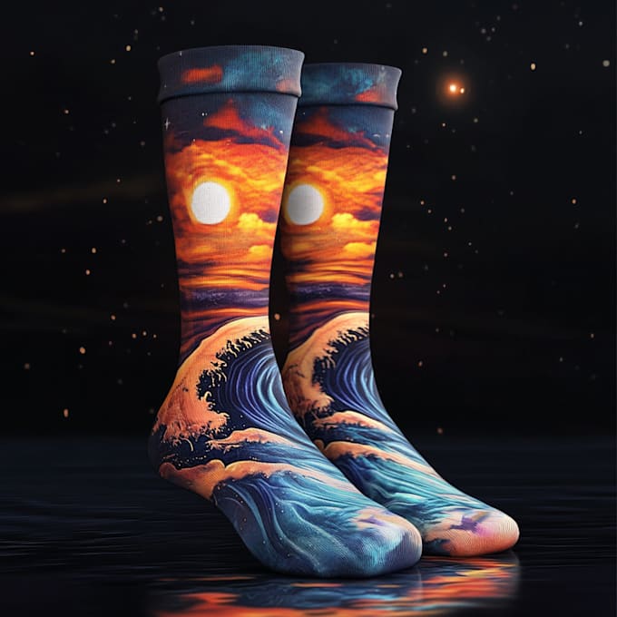 Make a custom and unique socks design art for you by Marioclarkl | Fiverr
