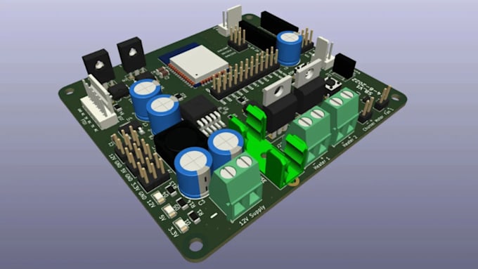 Do a circuit design, pcb layout pcb kicad schematic diagram and pcb ...