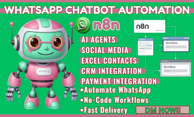 Automatizar agente de ia n8n, chatbot de whatsapp con ia, flujo de ...