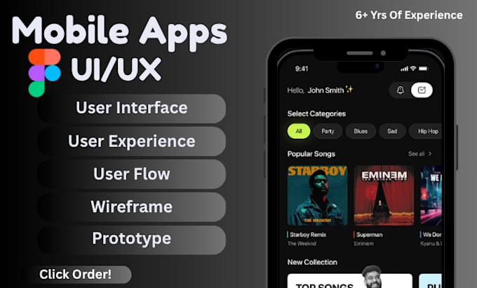 Do ui ux design, website, dashboard, mobile app ui ux design by ...