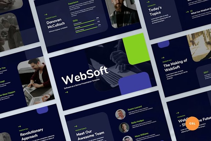 Design professional webinar slides or online course presentations in ...