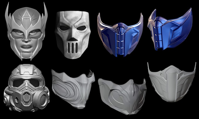 Sculpt 3d cosplay mask cosplay props 3d mask helmet cosplay armor for ...