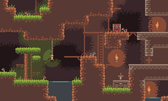 Do high quality 2d pixel game art assets environment for sprite sheet ...