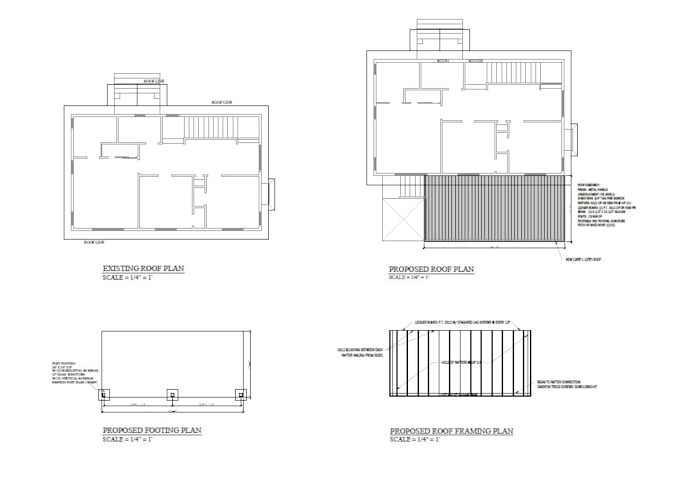 Draft 2d roof plans for residential or commercial buildings by Dave_b03 ...