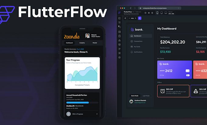 Do flutterflow flutter app development by Luocas | Fiverr