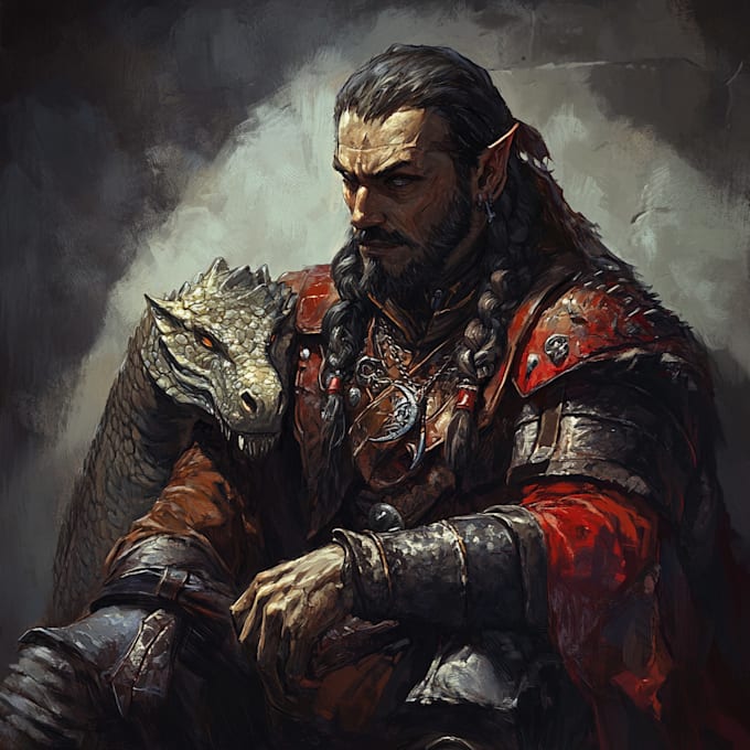 Draw fantasy, anime, game, dnd character illustration by Adarank_87 ...