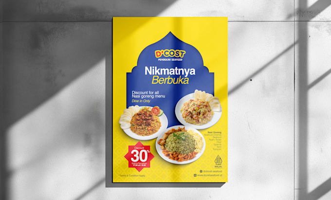 Design eye catching food posters or flyer to boost sales by ...