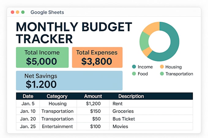 Design budget planner formulas custome full automation excel google spreadsheet by Bella_zuck ...