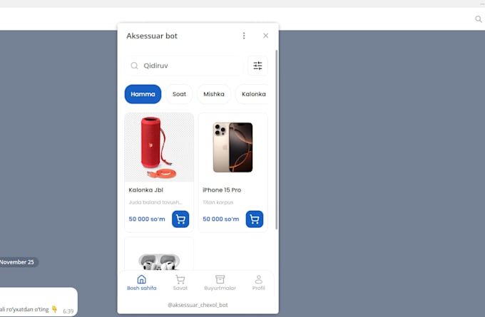 Create telegram bot, web app with python by Ven_el | Fiverr