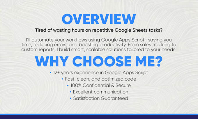 Do google sheets automation using apps scripts by Bilalca | Fiverr