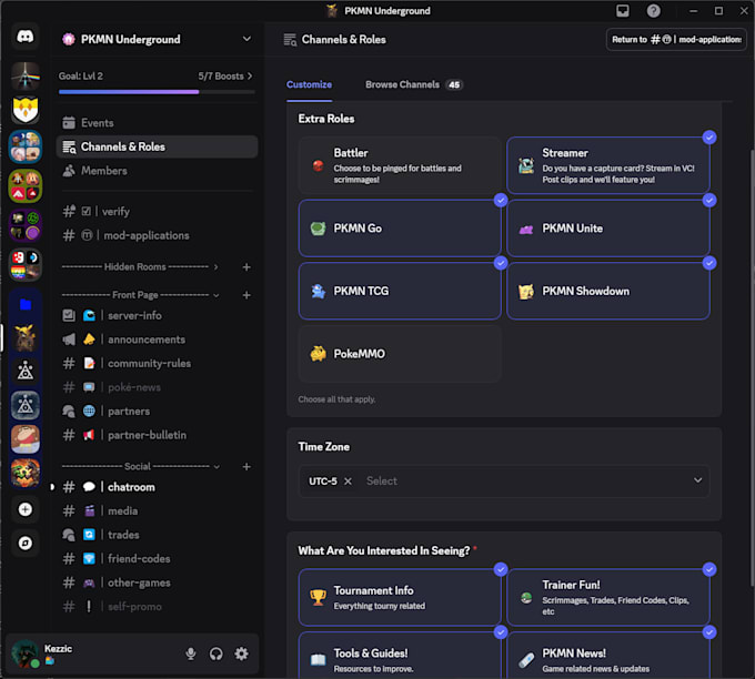 Craft a high fidelity, custom discord server by Kezzic | Fiverr