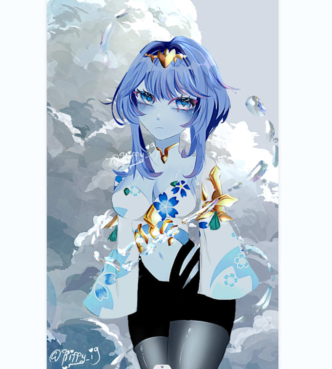 Draw a custom anime character by Rozomkitty1789 | Fiverr