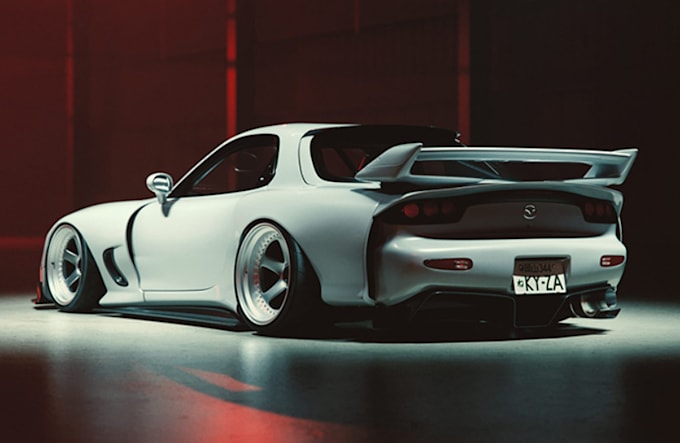 3d realistic car, body kit car, cgi visualization, rim, skyrim mod, car ...