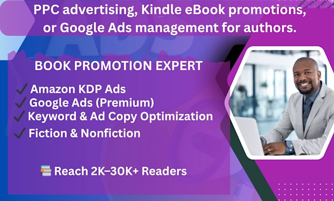 Promote your book with amazon kdp ads, google ads, and free ebook ...