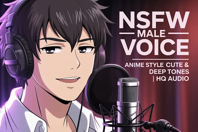 Be your deep sexy male voice actor for animation asmr androgynou lgbtq ...