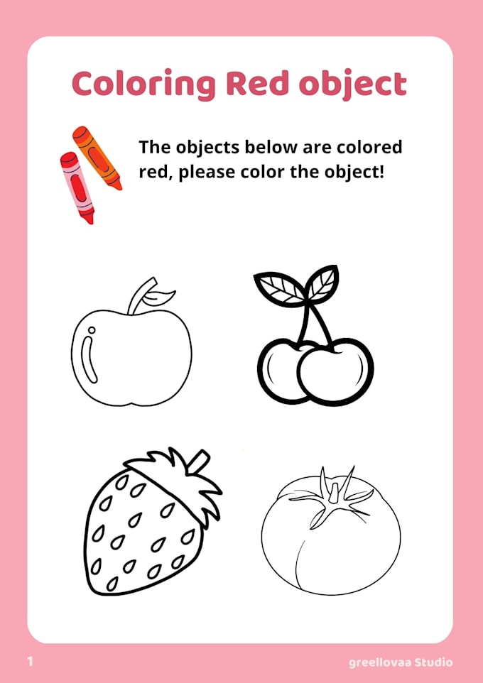 Design fun and educational worksheet for kids by Graceellenjk | Fiverr