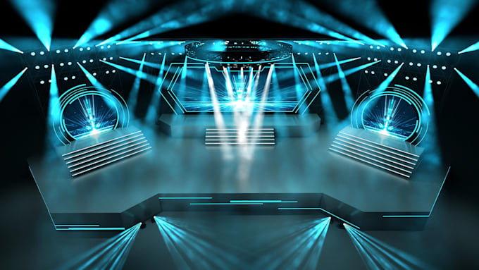 Do 3d stage lighting design,3d cgi realistic stage design by ...