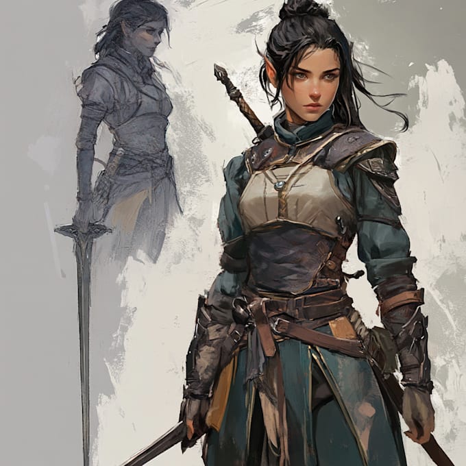 Make dnd character art and dnd character art by Terryljoseph | Fiverr