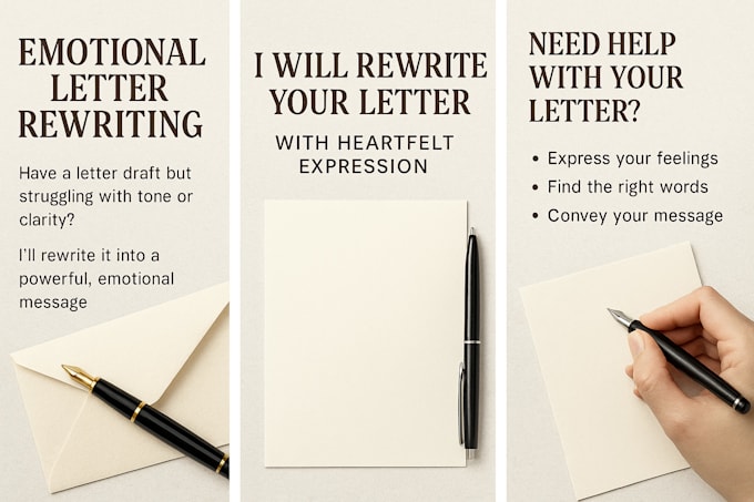 Write a powerful emotional or apology letter for any situation by ...