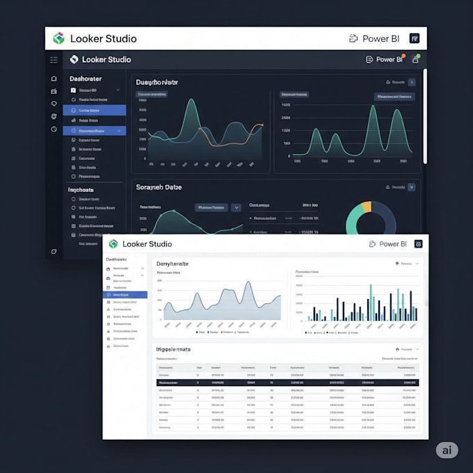 Create stunning, interactive power bi or looker studio dashboards by Inara_umair | Fiverr