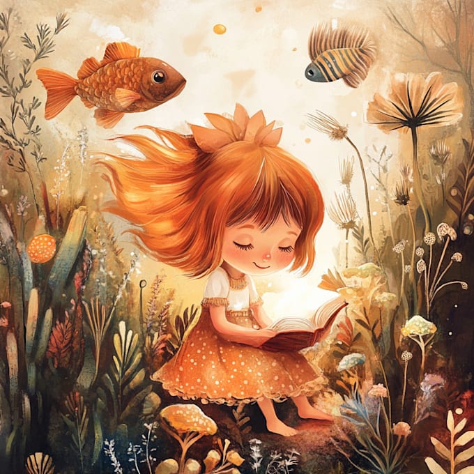 Create children book illustration and cover by Alaiacarey12 | Fiverr