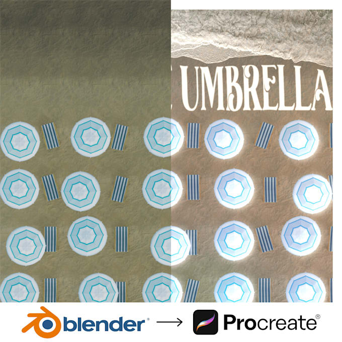 Create custom 3d album cover art with blender and procreate by Marco ...