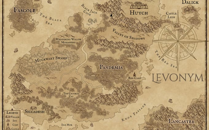 Custom vector fantasy maps for dnd tabletop rpg inkarnate game map ...