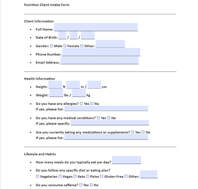 Make fillable pdf form by Mannyrod19 | Fiverr