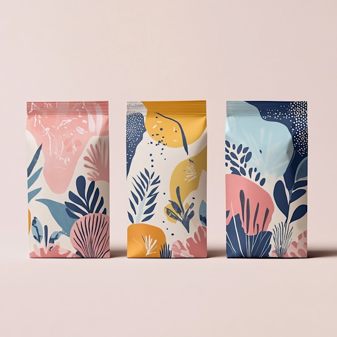 Draw pouch design, food packaging, box packaging by Cedriccline | Fiverr