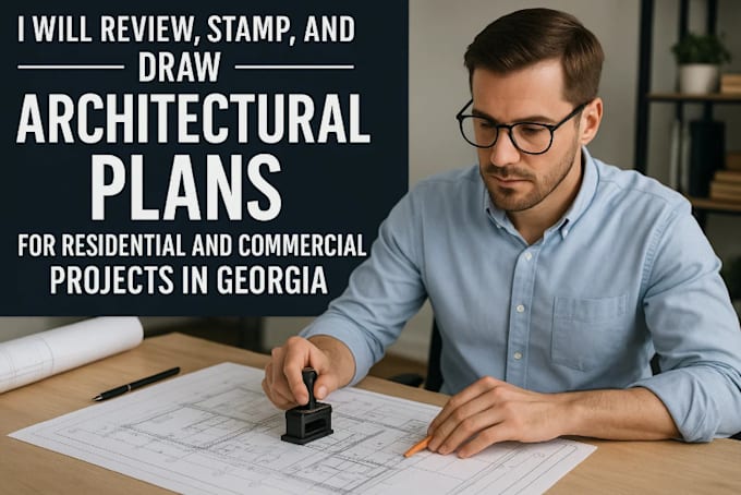 Review, stamp and draw architectural plan for residential project in ...