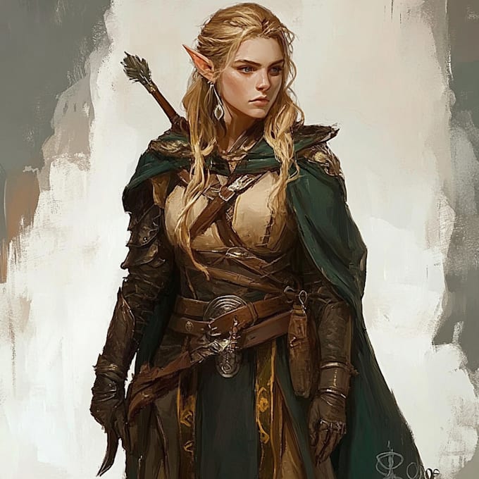 Draw a fantasy dnd character art and dnd character by Mareneronie | Fiverr