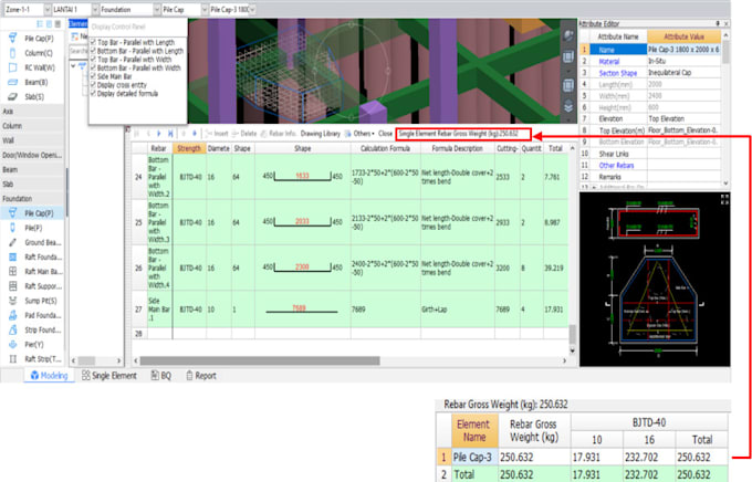 Quantity take off rebar schedule using 5d bim modeling by cubicost by M ...