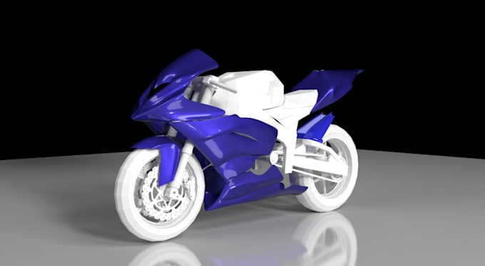 Printable 3d motorcycle bodywork,fairings holes, topology,uv map, stl ...