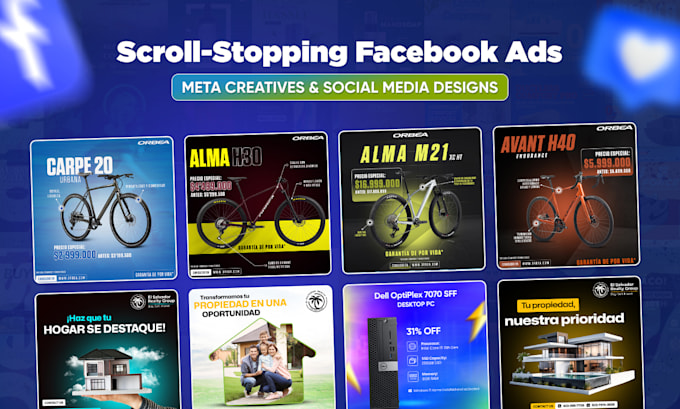 Design premium facebook ads, meta ad creative, social media posts by ...