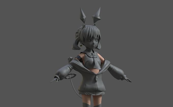 Create, rig, fix 3d anime, vtuber, vroid, koikatsu models for mdd ...