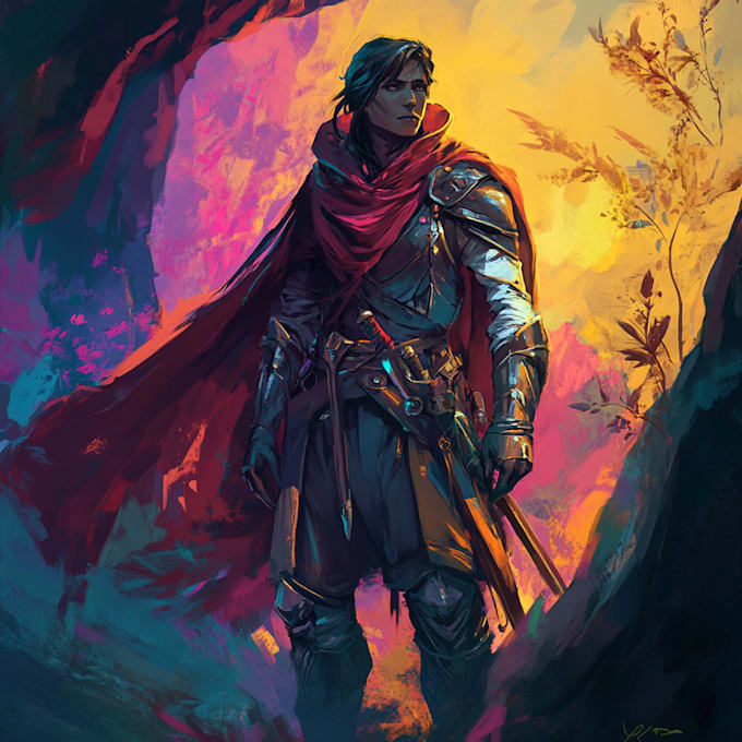Dnd character art and dnd character art by Darryckson | Fiverr