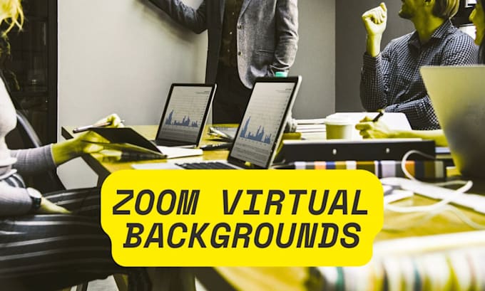 Design zoom virtual background with your logo by Shehreyar43 | Fiverr