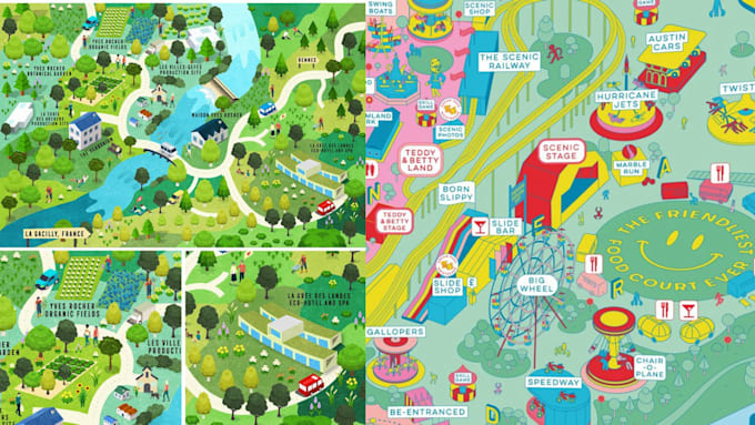 Design event map rv park maps city map vector travel map dnd fantasy ...