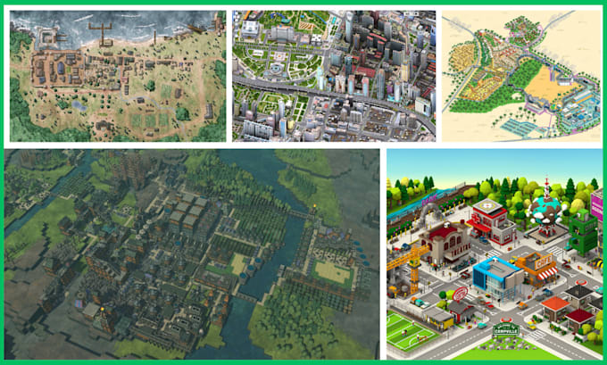 Do isometric event map festival map illustration fantasy map tourist ...