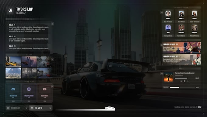 Do fivem trailers, fivem loading screen, fivem animated logo, fivem ...