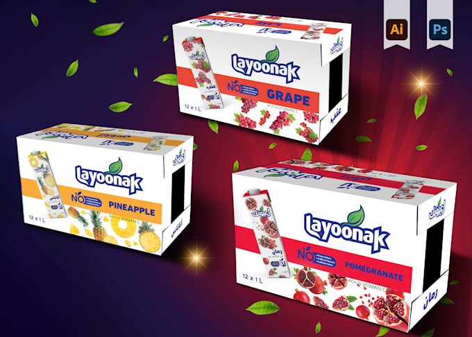 Do brand packaging box design, tetra pack design, label design ready ...