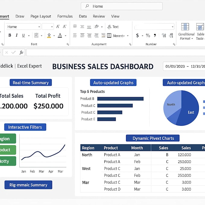 Freelance data analyst excel dashboard specialist by Mdsiddickansari ...