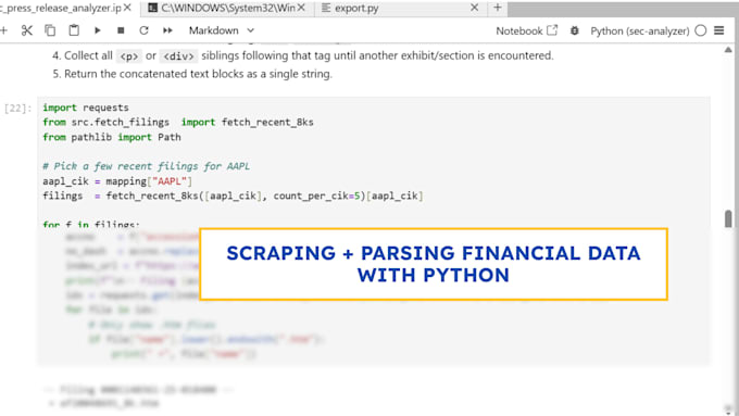 Do web scraping and data extraction using python by Silentbillionai | Fiverr