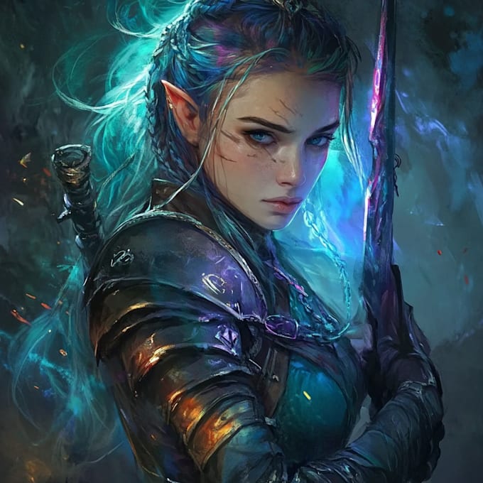 Dnd character art and dnd character art by Torbialan | Fiverr