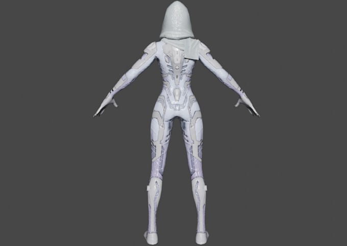 Carve 3d cyberpunk character,warrior model,dnd sculpture,zremesh ...