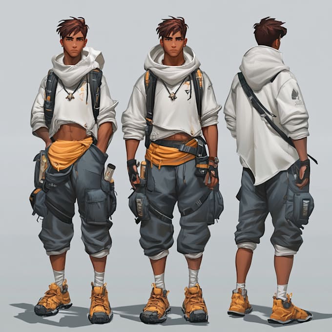 Create stunning 2d character illustration by Suttonlexande | Fiverr