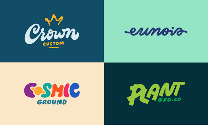 Design custom typography logo with playful hand lettering by Maerma ...