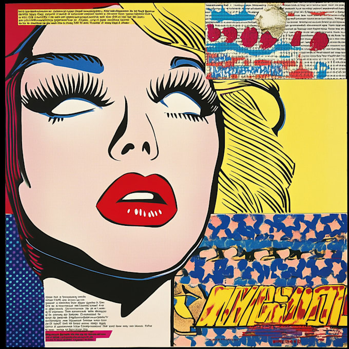 Draw a retro pop art roy lichtenstein style by Winnelaar | Fiverr